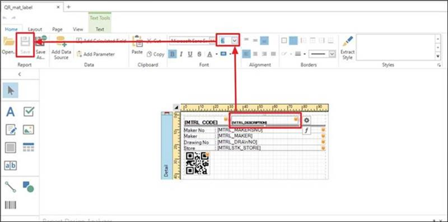How to Edit QR Label Template using Report Designer – Self Service